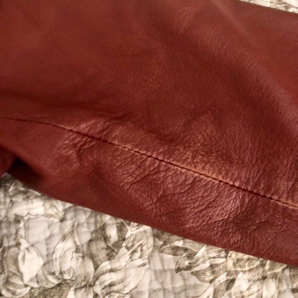 Vintage | Jackets & Coats | Red Vintage Italian Leather Jacket | Poshmark